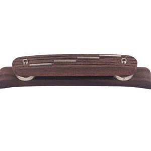 Mandolin Rosewood Archtop Bridge With Nickle Saddles Height Adjustable ...