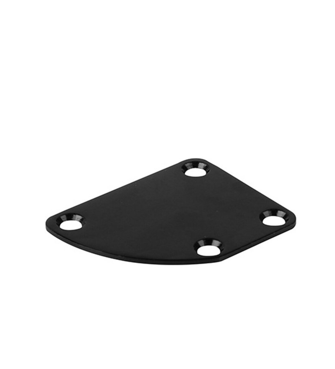 Neck Plate Black 4 Bolt Contoured Off-set New for Strat Tele Delux ...
