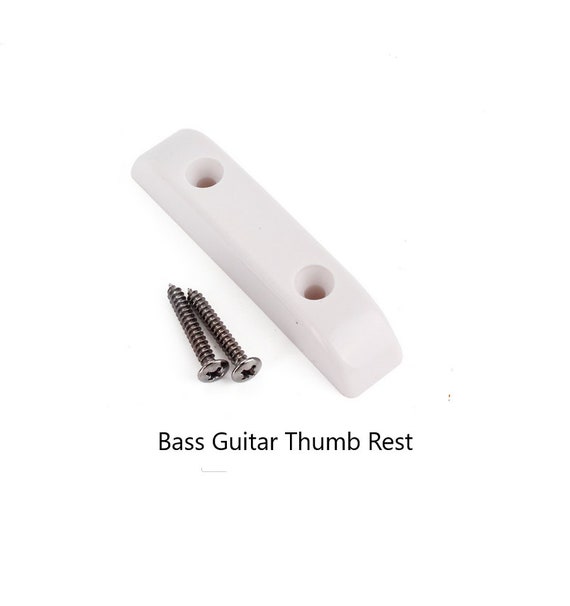 New White ABS Bass Guitar Thumb Rest With Mounting Screws for | Etsy
