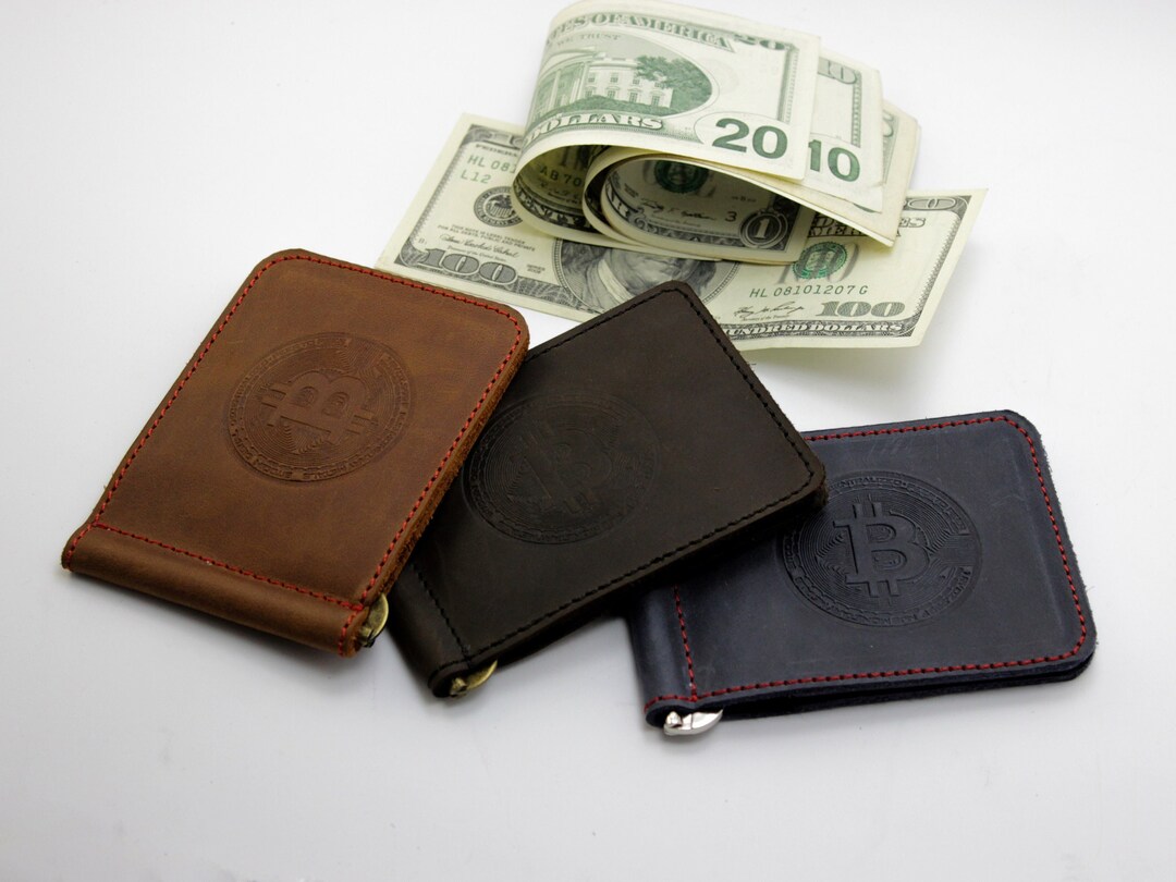 Leather Money Clip Wallet for Men, Custom Front Pocket Wallet, Slim ...