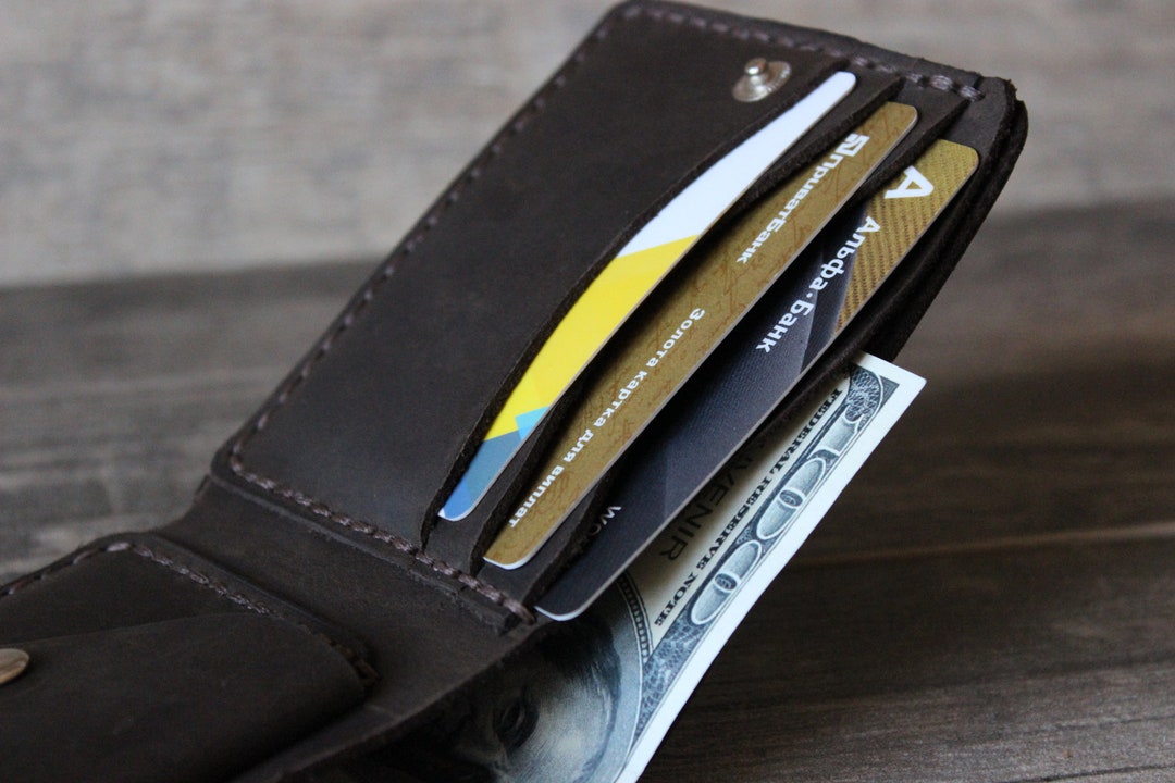Personalized Mens Wallet Fathers Day Gift Real Leather - Etsy
