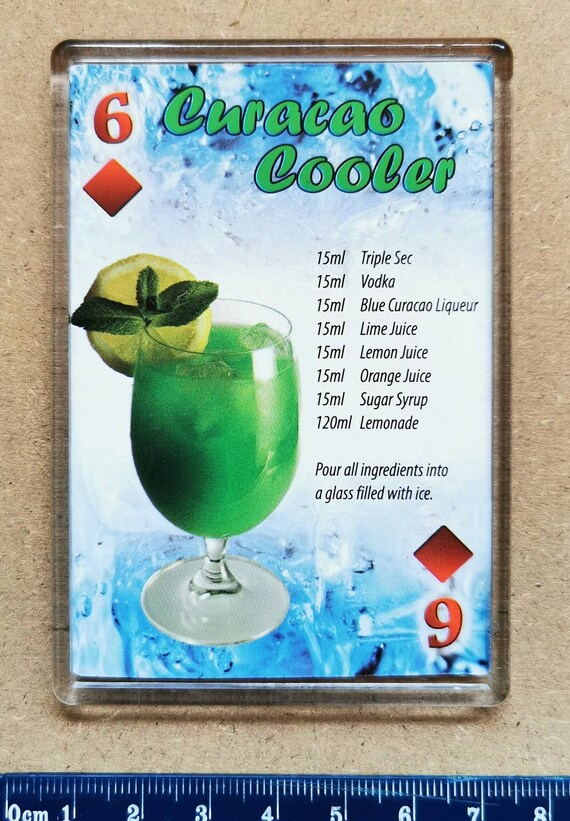 Fridge Magnet Playing Card Alcoholic Cocktail Drink Recipe - Etsy
