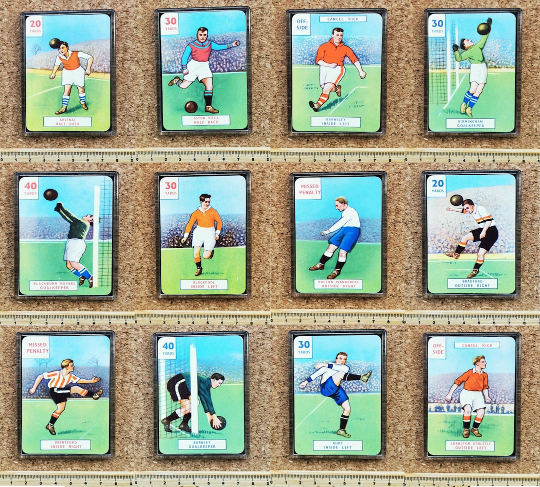 Rare 1939 Pepys Its A Goal Football Playing Card Fridge Magnet ...