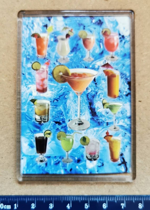 Fridge Magnet Playing Card Alcoholic Cocktail Drink Recipe - Etsy