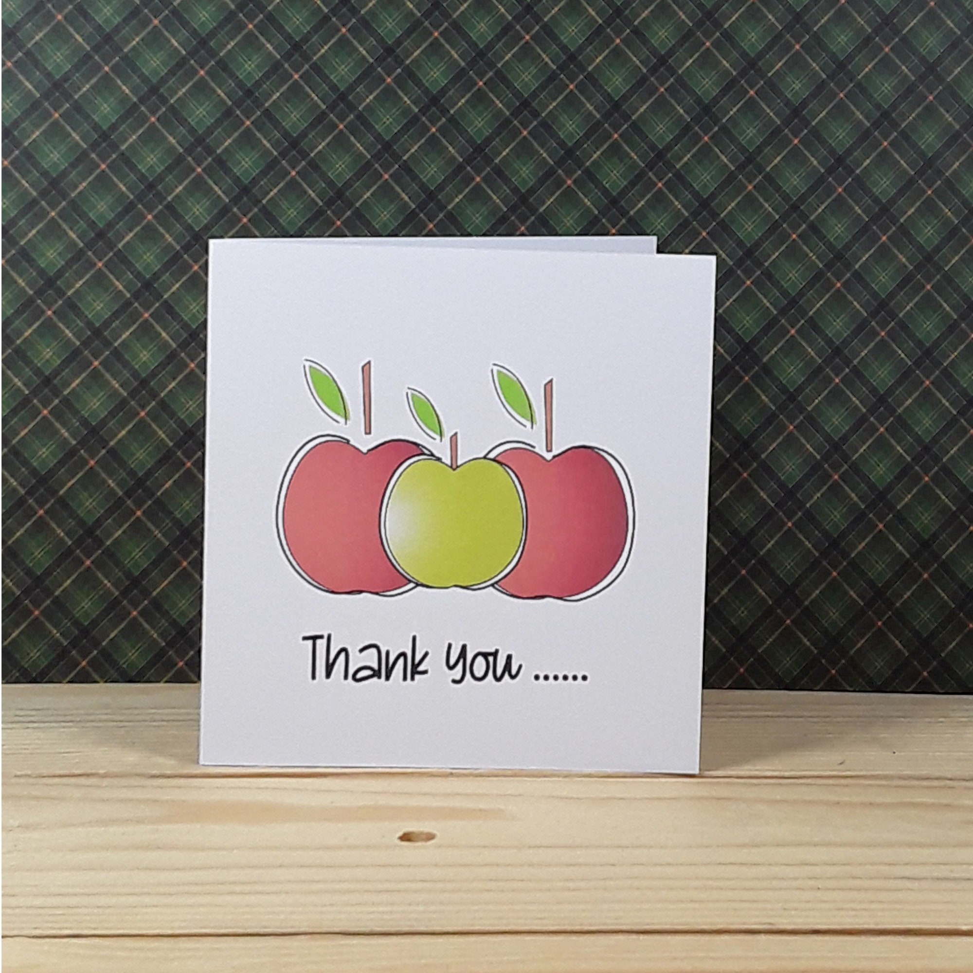 Pack of 8 mini Apple Thank you cards Card for Teacher Any - Etsy.de