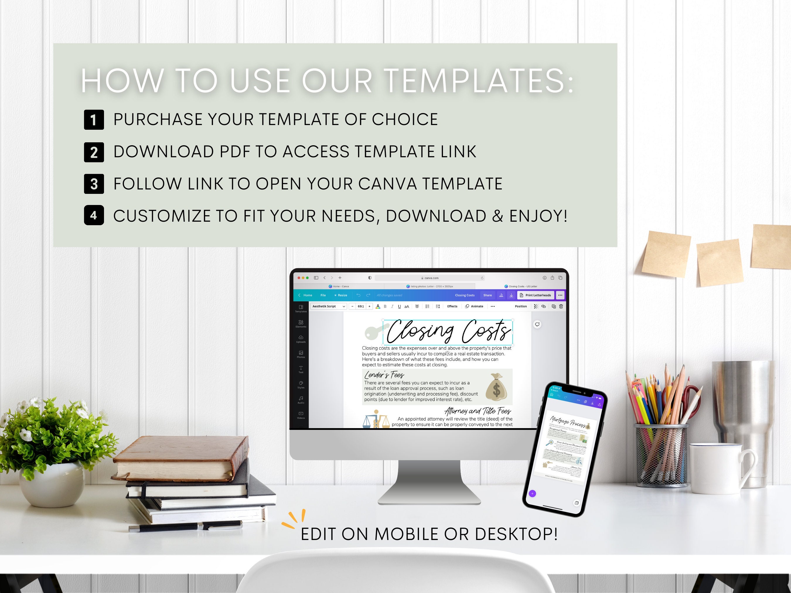 Editable Closing Cost Guide | Editable or Instant Download PDF ...