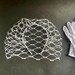 White Birdcage Veil, White Face Veil Wedding, Bachelorette Veil, Hens ...
