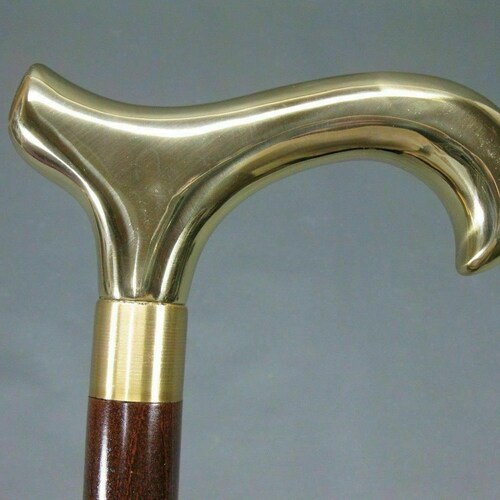 Designer Wooden Walking Stick Vintage Cane Antique Brass Derby - Etsy