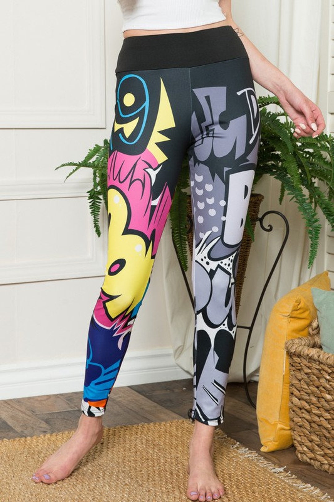 Twisted Comic Leggings - Etsy