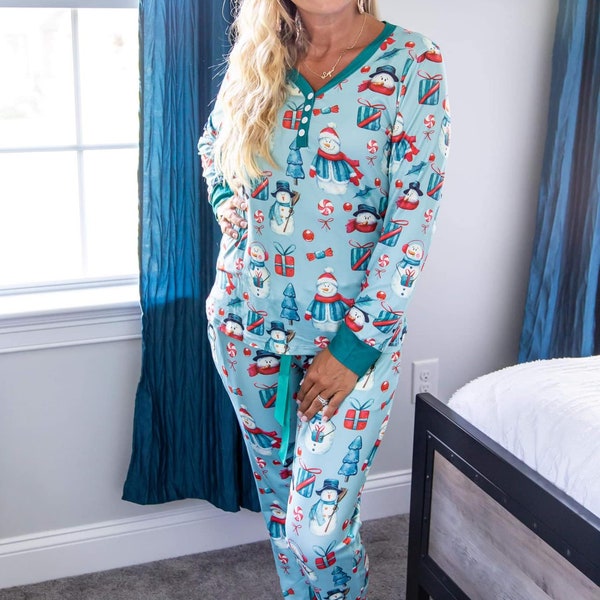 Snowman Pajamas - Etsy