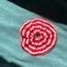 White Red Striped Mohair Scrunchie - Hair Accessory - Colourful ...