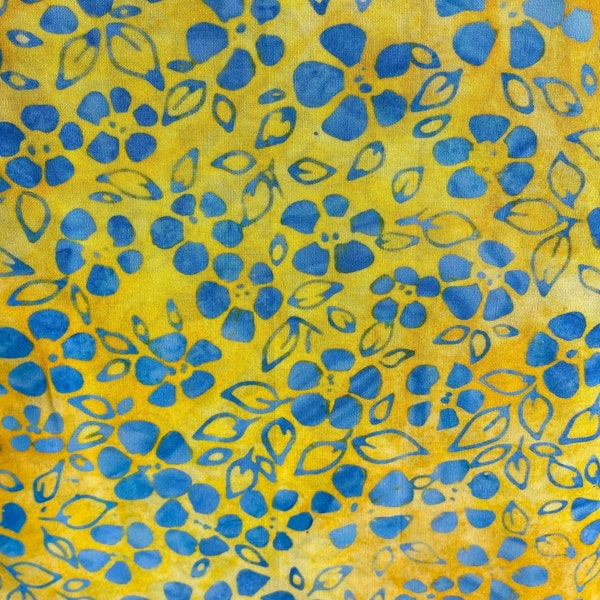 Blue Yellow Fabric - Etsy