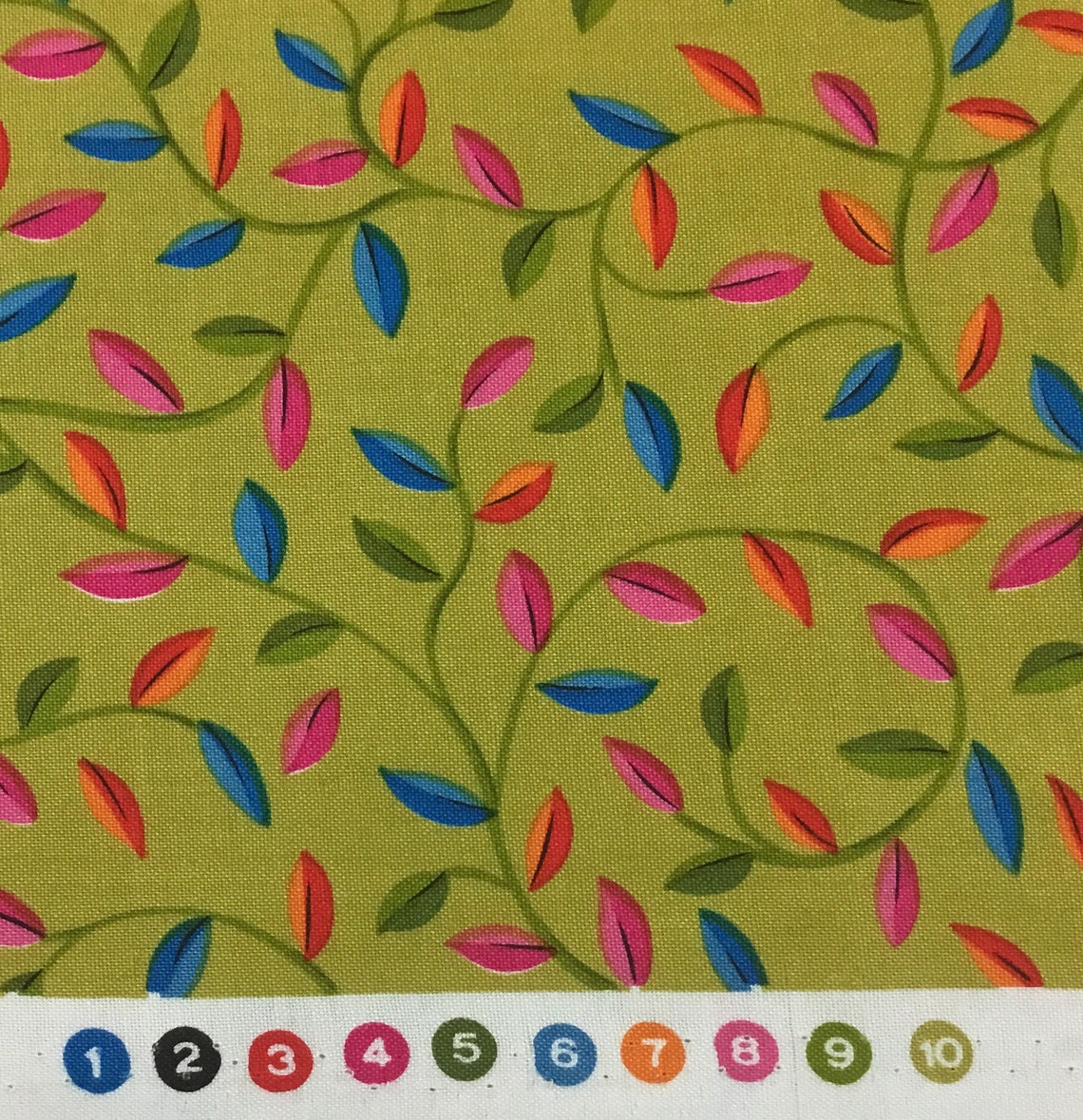 Eye Catching Rainbow Vines in Blues Pinks Orange and Green - Etsy