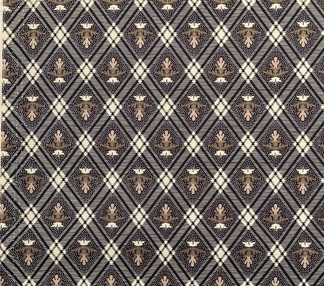Masculine Print in Gray and Tan Woven Cotton Fabric, Quilt Shop Quality ...