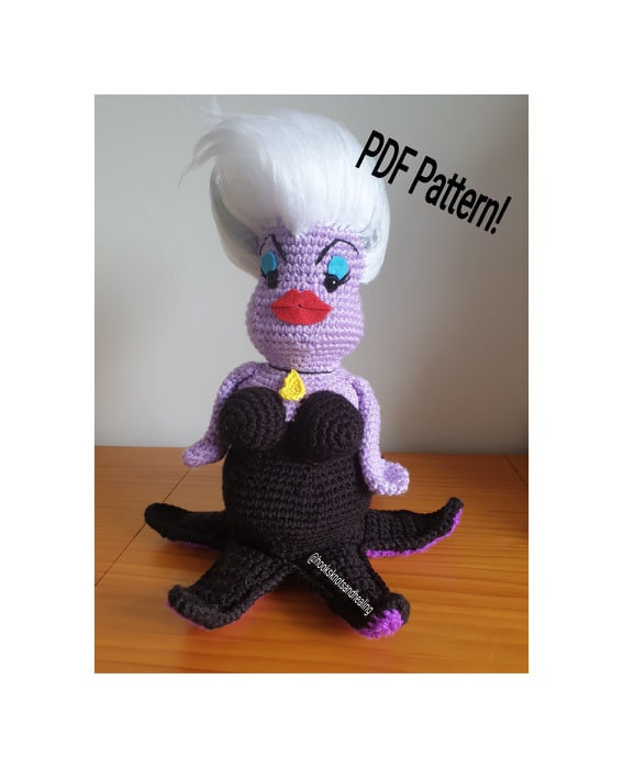 Ursula Villain Crochet Pattern - Etsy