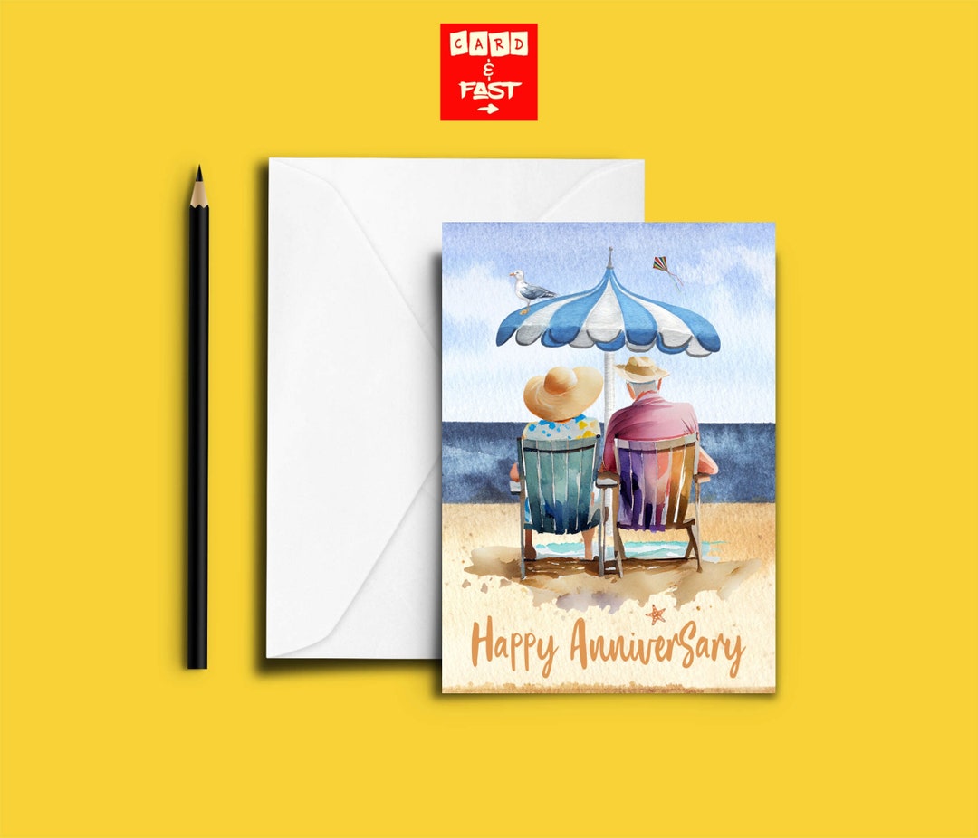 Printable Anniversary Card, Happy Anniversary, Digital Card, Print at ...