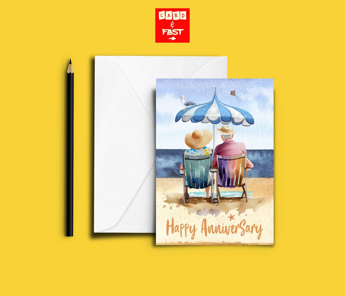 Printable Anniversary Card, Happy Anniversary, Digital Card, Print at ...