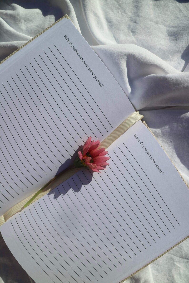 Self Love Journal Linen Cover Gratitude Diary Luxury Gift for Her ...