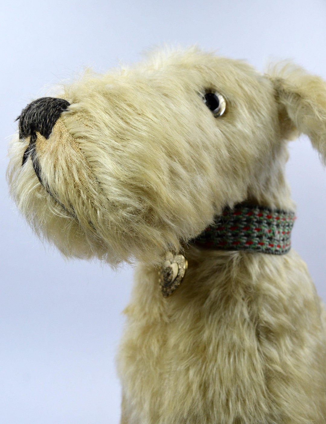 1930s Vintage / Antique Toy Dog Called Tipsy ~ With Fabric Collar and ...