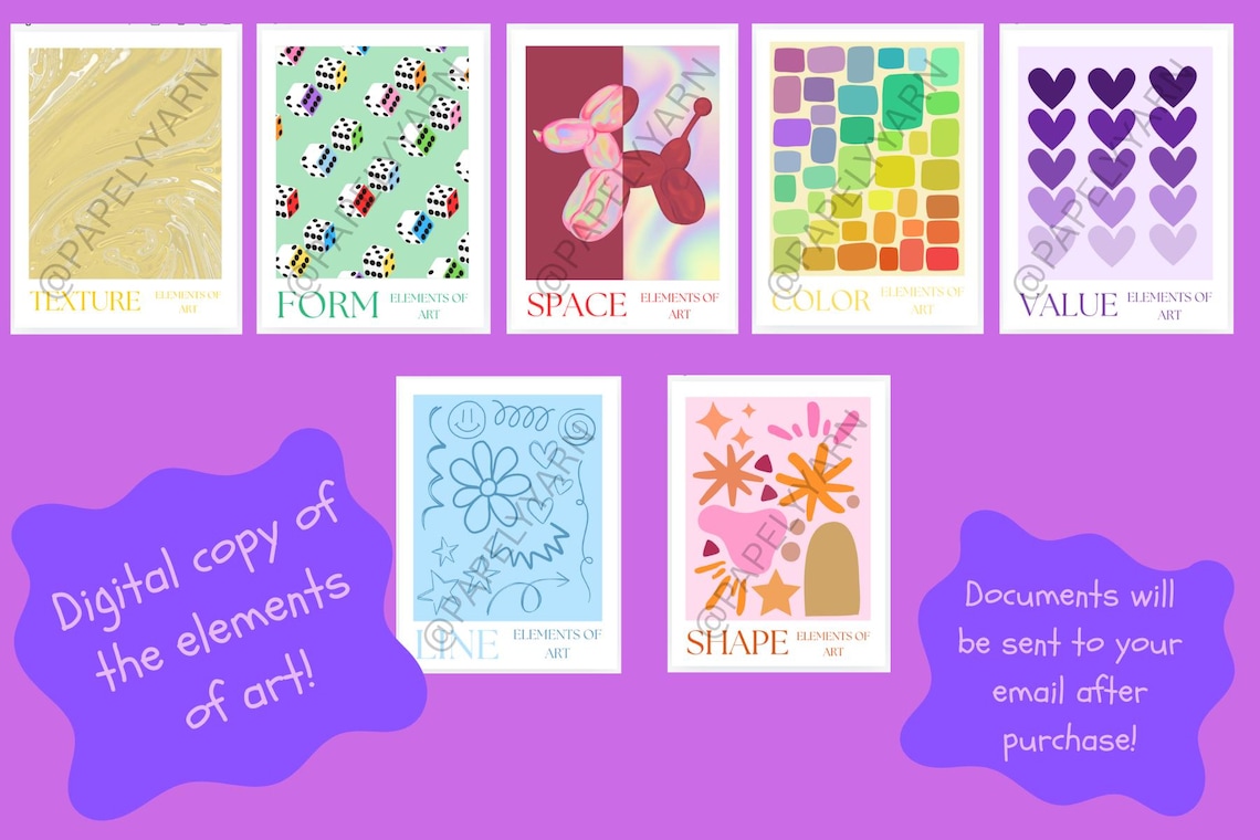 Principles of Design & Elements of Art Digital Prints - Etsy