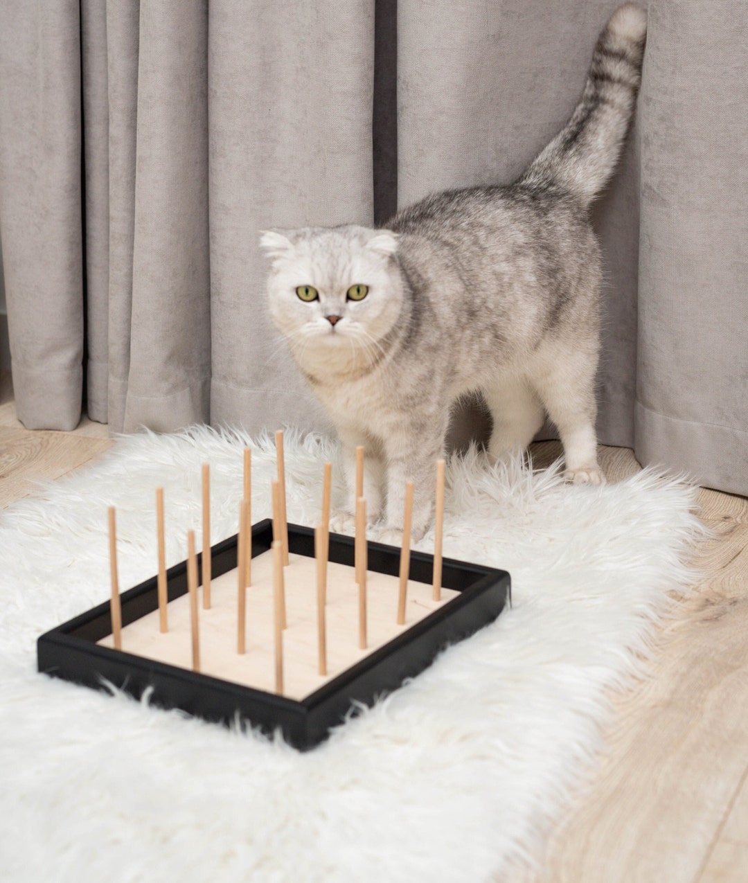 Cat Stick Toys, Cat Chew Stick, Interactive Cat Toy, Cat Chew Board ...