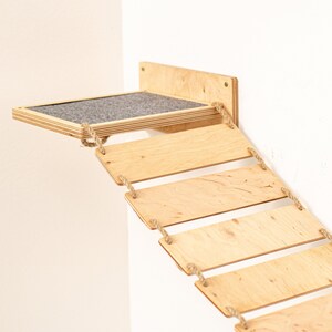 Cat Climber Wall Cat Bridge Modern Cat Shelves Bridge Cat - Etsy