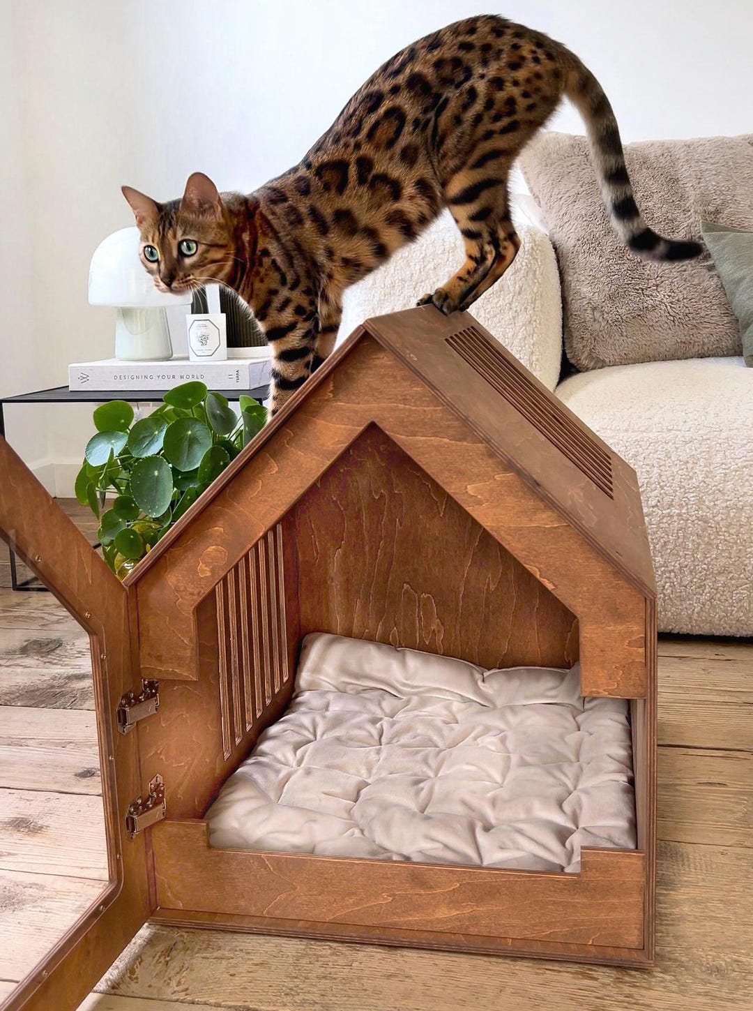 Modern Dog Cage, Wooden Dog House, Dog Kennel, Dog Bed, Dog House, Pet ...