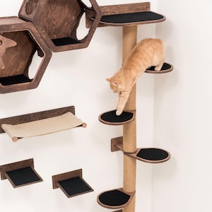 Wall Mount Cat Tower, Cat Wall Tower, Cat Scratch Towers, Cat Scratch ...