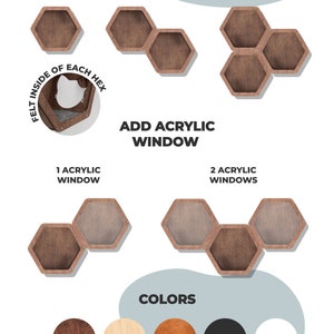 Cat Wall Mount Furniture, Cat Wall Bed, Wooden Cat Hexagon Shelves ...