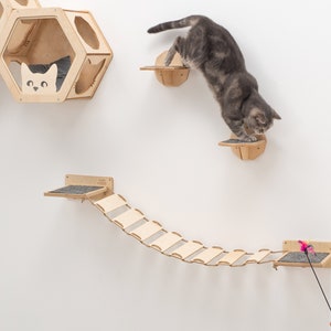 Сat Steps, Cat Wall Furniture, Pet Steps, Wooden Shelves for Cat ...