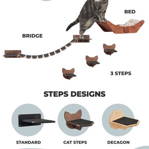 Сat Steps, Cat Wall Furniture, Pet Steps, Wooden Shelves for Cat ...