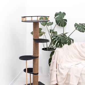 Cat Tree Tower Cat Tree Modern Cat Scratcher Bed Cat Tree for Large Cats Cat Climbing Post Cat Play Gym Cat Tower Cat Playground Set Etsy UK
