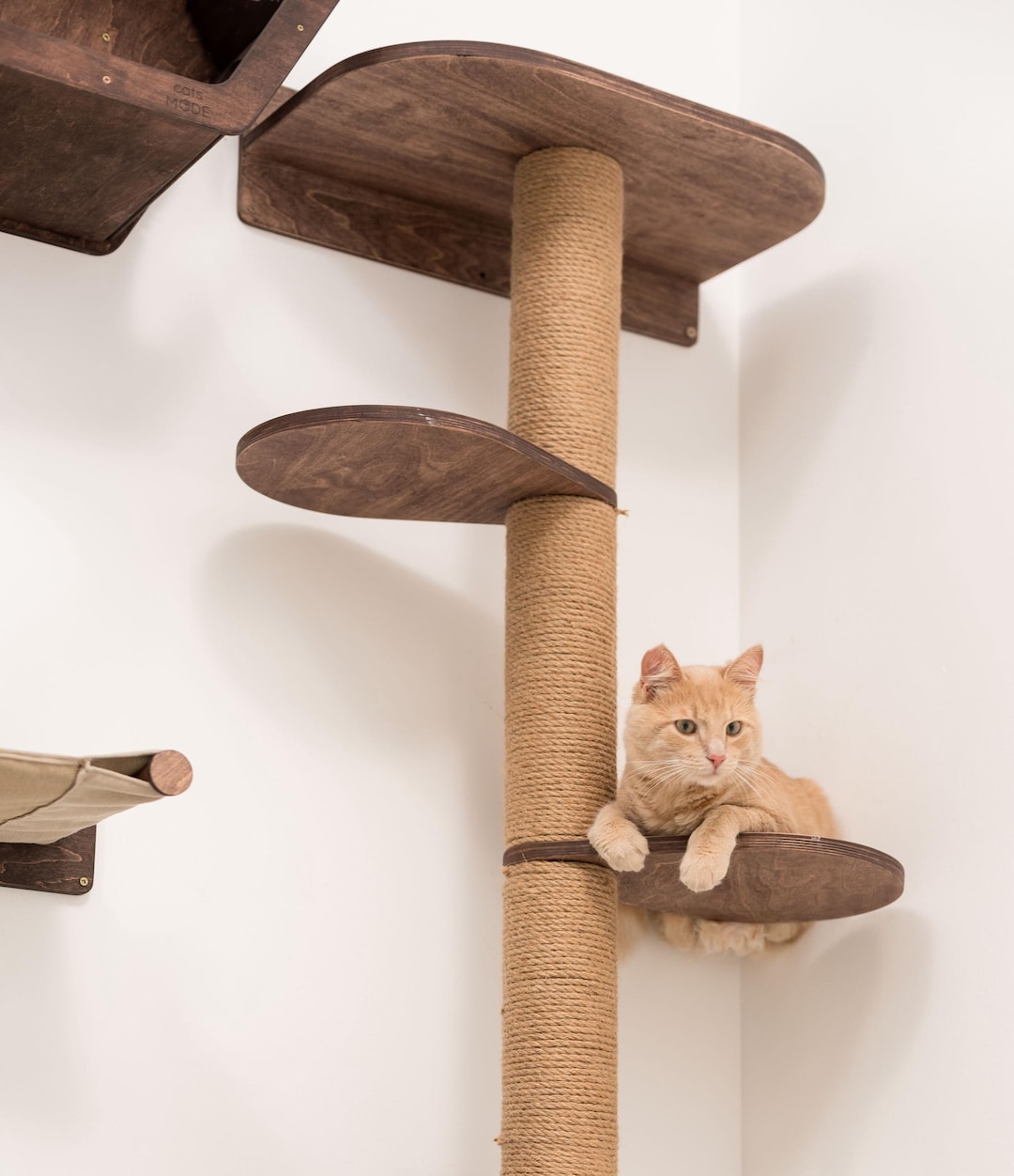 Wall Mount Cat Tower, Cat Wall Tower, Cat Scratch Towers, Cat Scratch ...