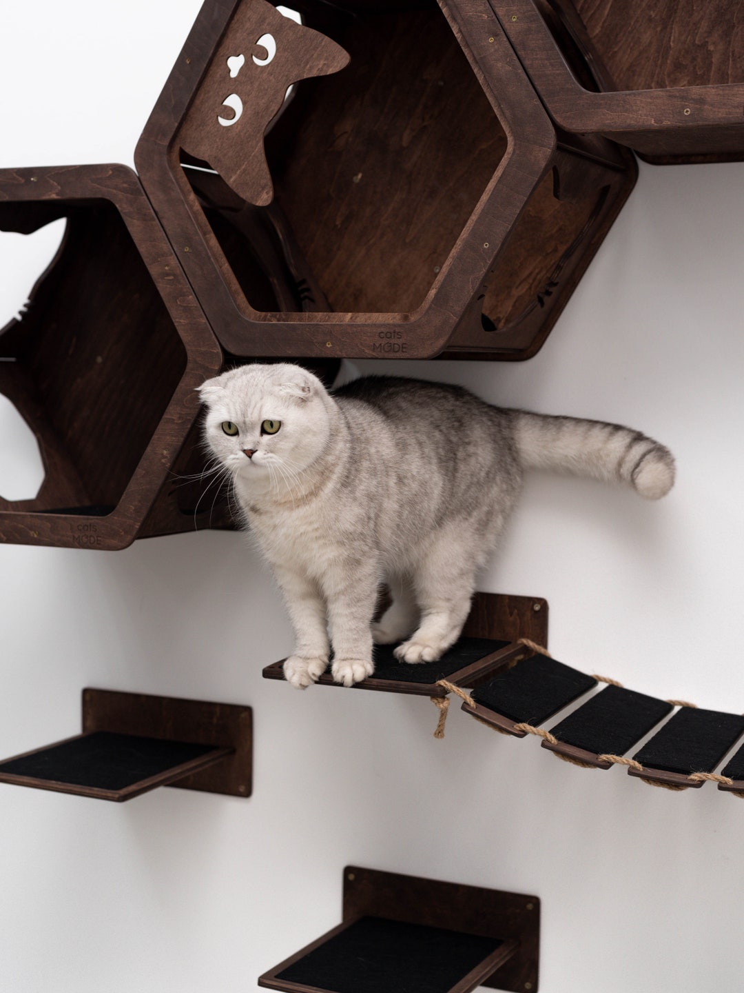 Сat Steps, Cat Wall Furniture, Pet Steps, Wooden Shelves for Cat ...