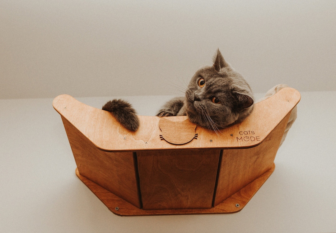 Wall Mounted Cat Bed, Cat Bed Cave, Cat Wall Furniture, Cat Wall Play ...