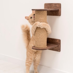 Wall Mount Cat Tower, Cat Wall Tower, Cat Scratch Towers, Cat Scratch ...
