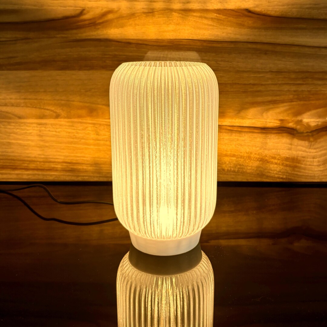 Ridge CRYSTAL Table Lamp - Modern Minimalist 3D Printed Bedside/desk ...