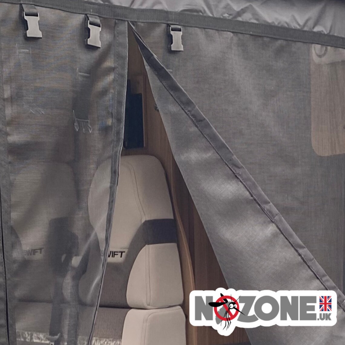 NOZONE Insect Screen for REAR DOOR of Fiat Ducato, Boxer, Relay ...