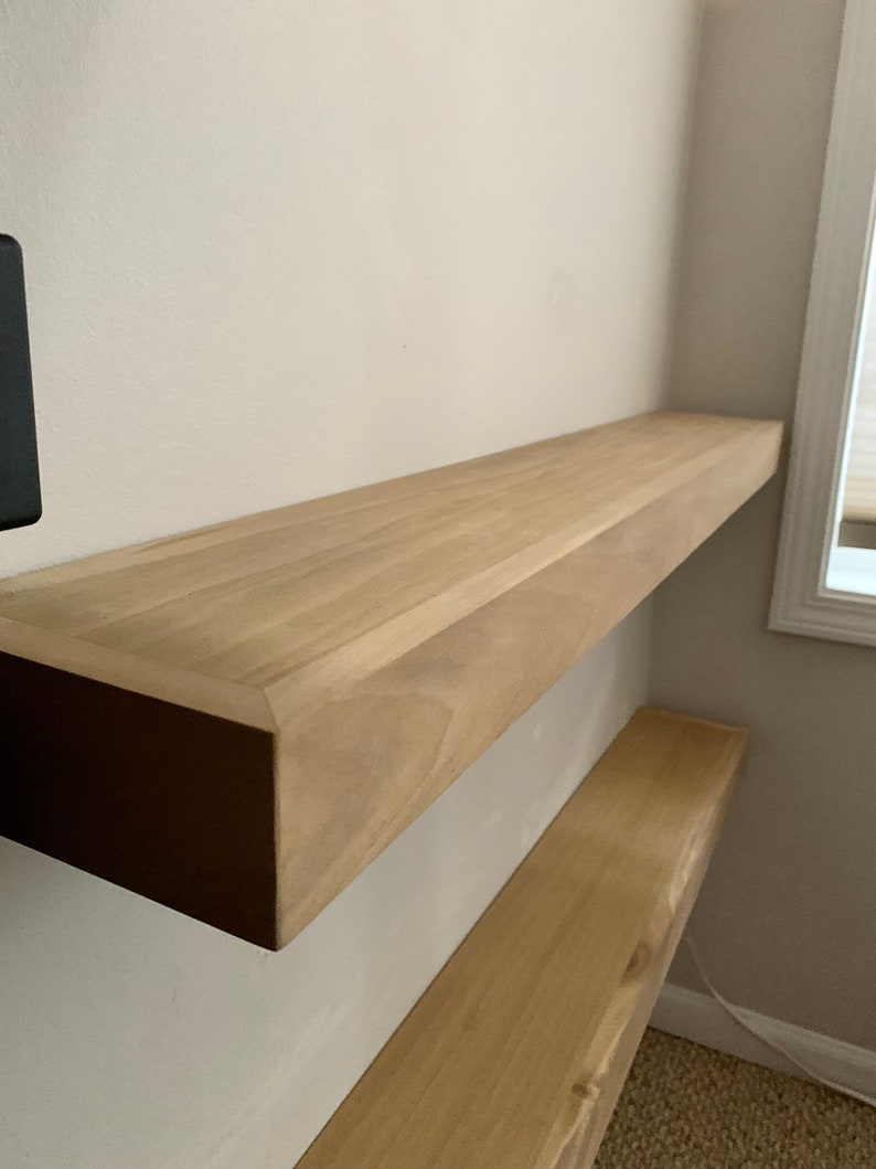 FREE SHIPPING Easy to Install Floating Shelves, Custom Floating Wood ...