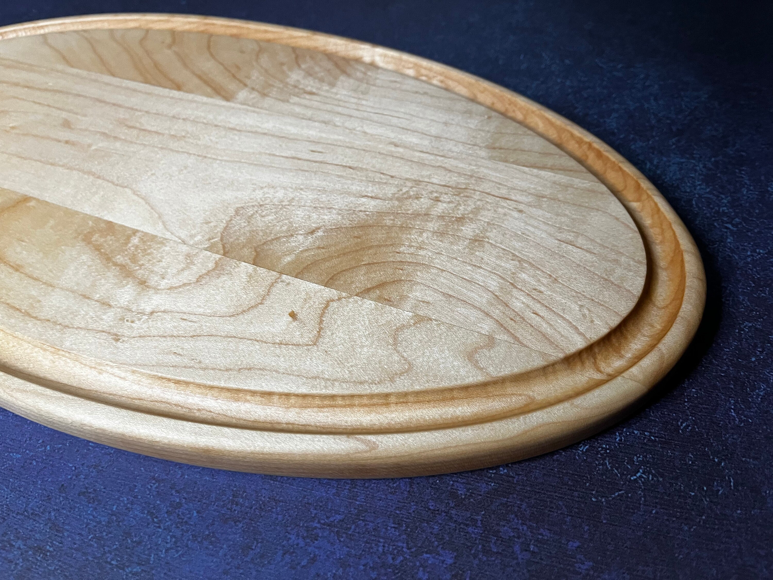 Wooden Oval Cutting Board 1.5" Thick Style Cutting Board | Unique Shape ...