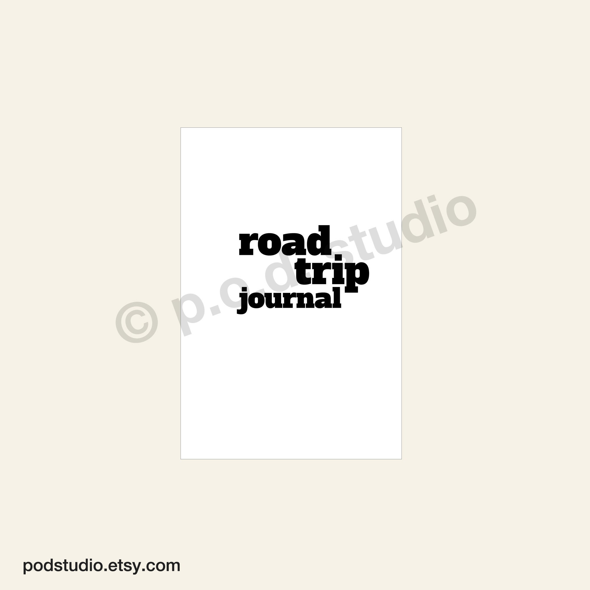 Road Trip Journal Interior Template Bundle: 3 Day and 7 Day. - Etsy