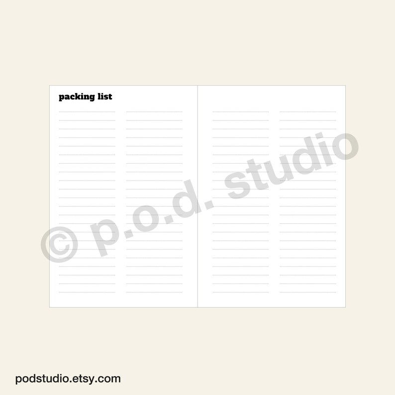 Road Trip Journal Interior Template Bundle: 3 Day and 7 Day. - Etsy