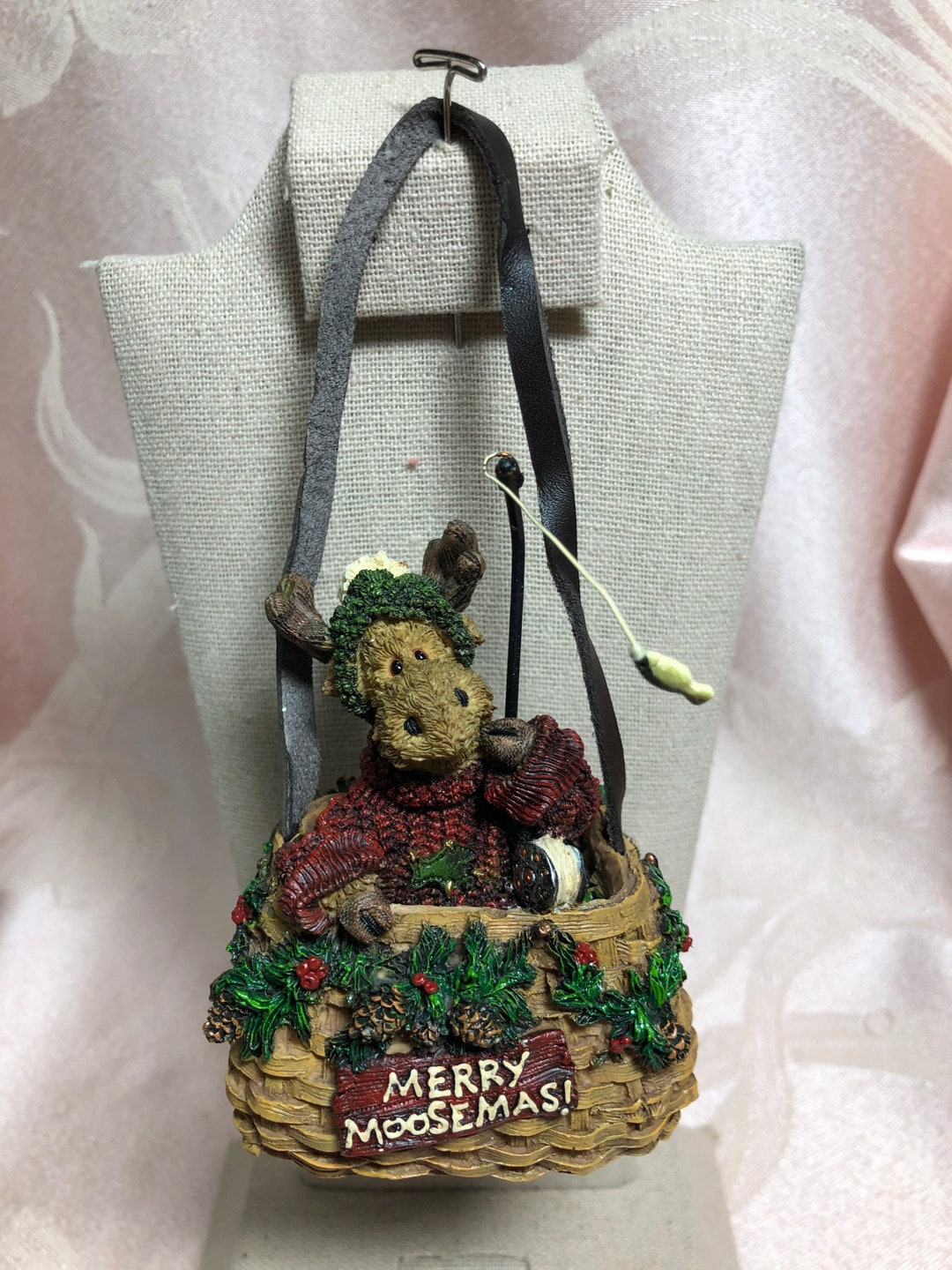 Vintage Boyds Bear Merry Moosemas Fishing Ornament - Etsy