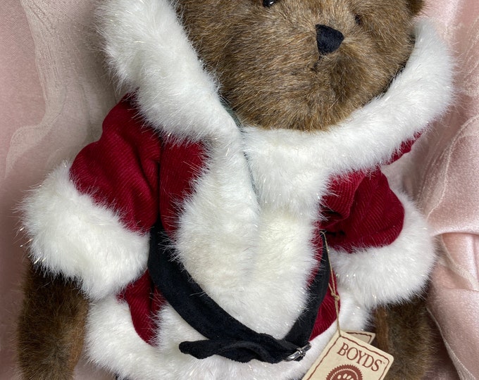 Vintage Boyds Bear St Nicklebeary With Stand - 16 Inches - Etsy