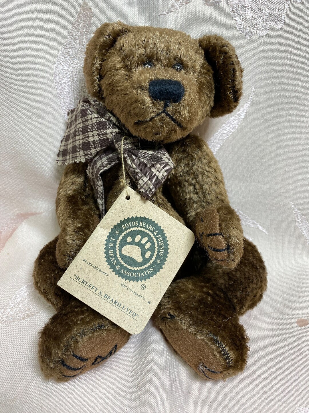 Vintage Boyds Bear Scruffy S Beariluved - 8 Inches - Etsy