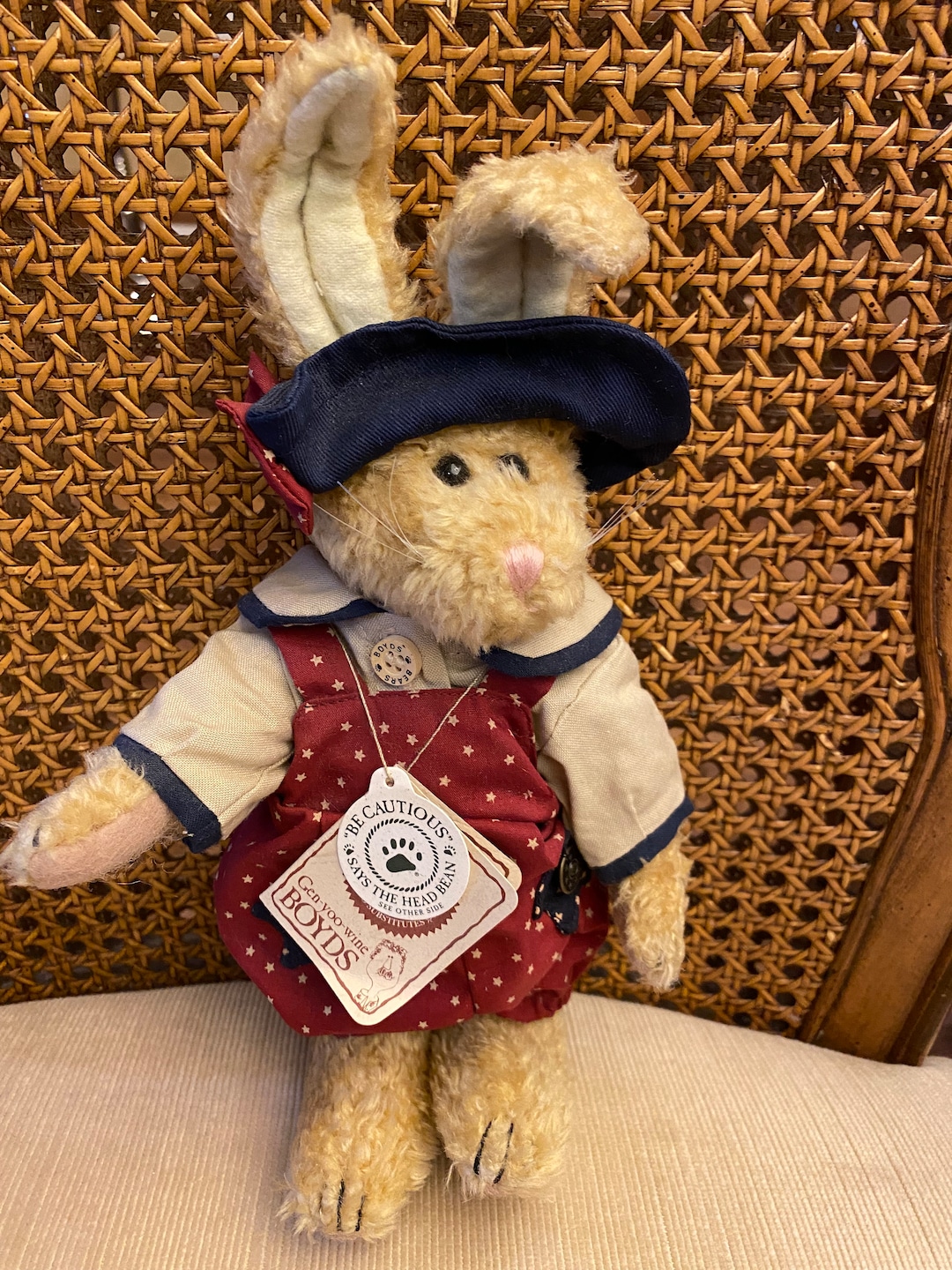 Vintage Boyds Bear Americana Emily Babbit Rabbit - 8 Inches - Etsy