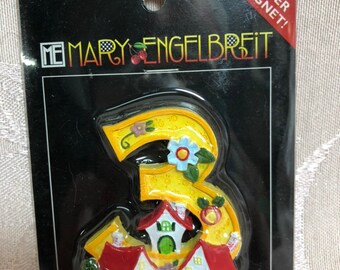 Vintage Mary Engelbreit Number 2 Magnet by Enesco - Etsy