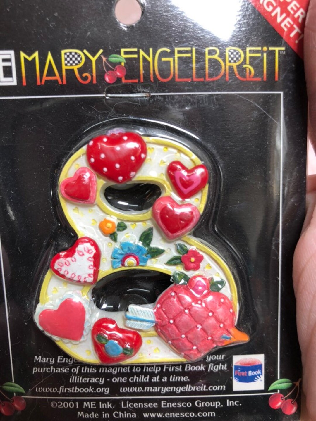 Vintage Mary Engelbreit Number”8” Magnet by Enesco - Etsy