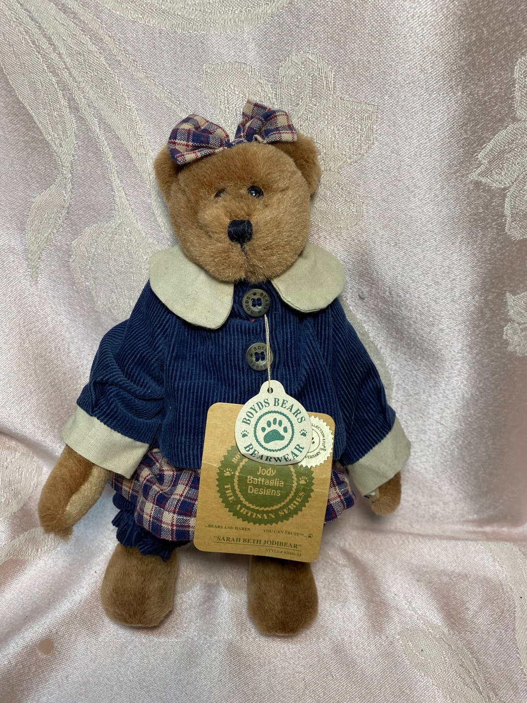 Vintage Boyds Bear Sarah Beth Jodibear - 8 Inches - Etsy