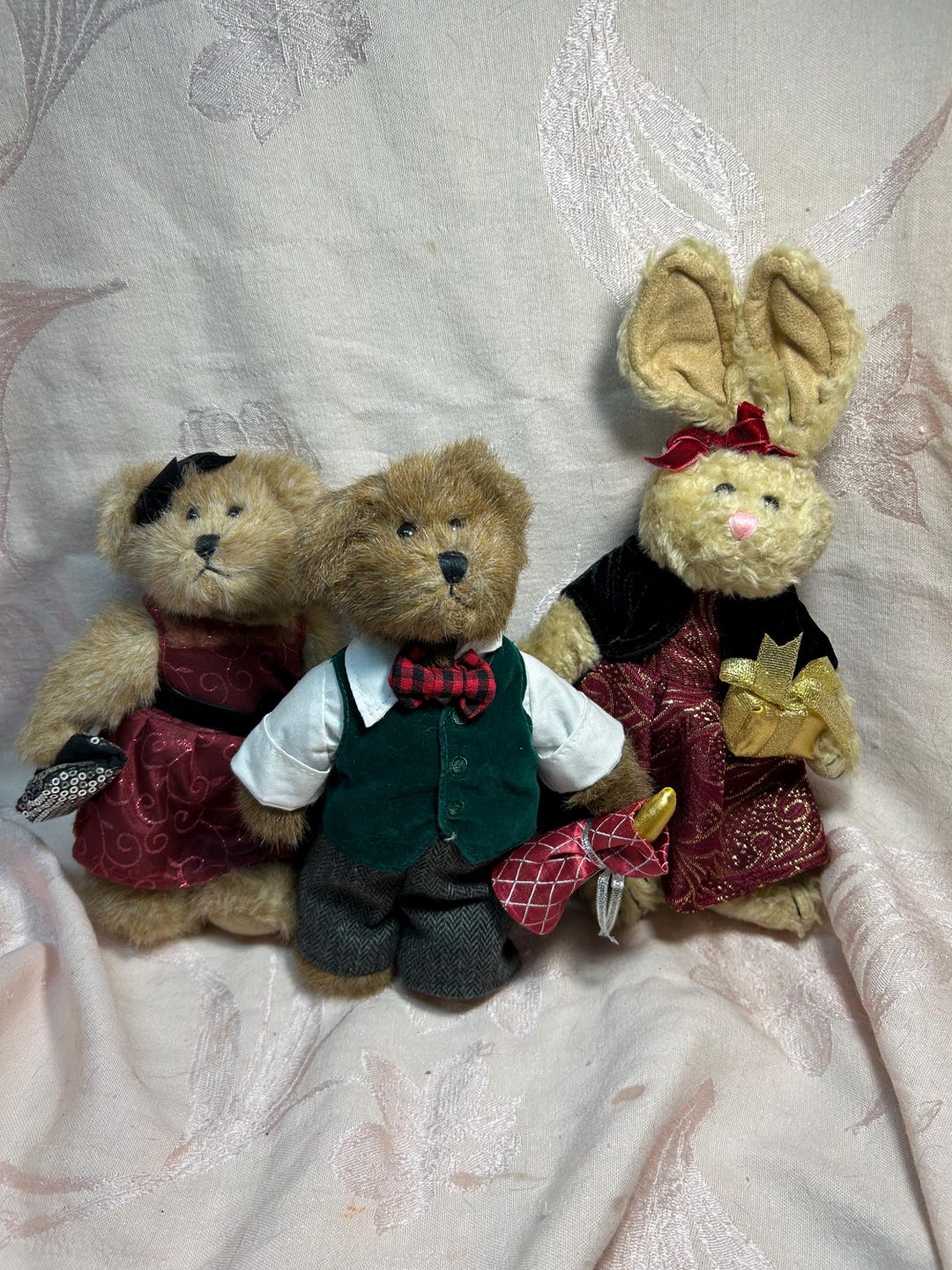 Vintage Boyds Bears Bailey, Matthew & Emily Babbitt the Rabbit Holiday ...